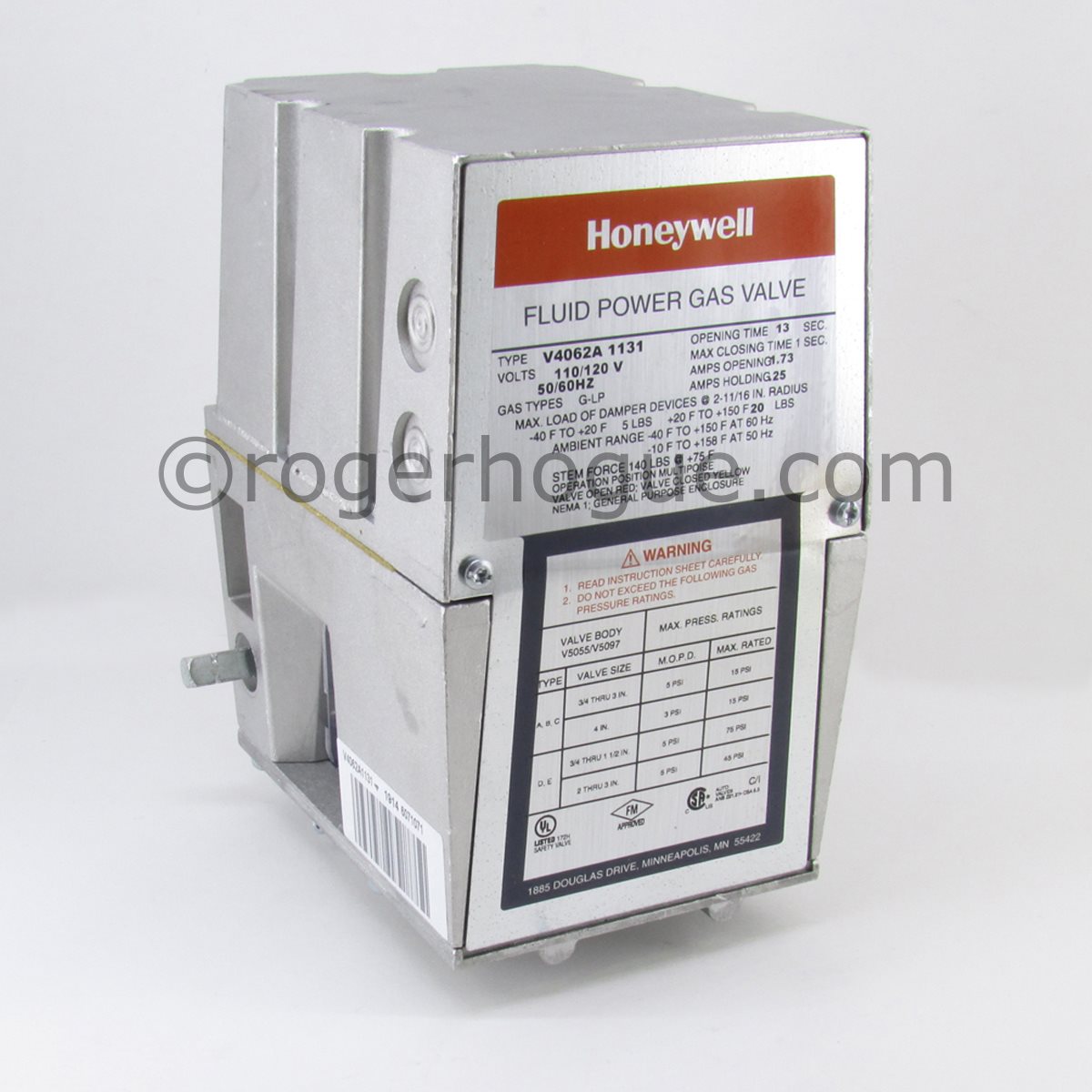 MOTORIZED GAS VALVES | Les Contrôles Roger Hogue Québec Inc.